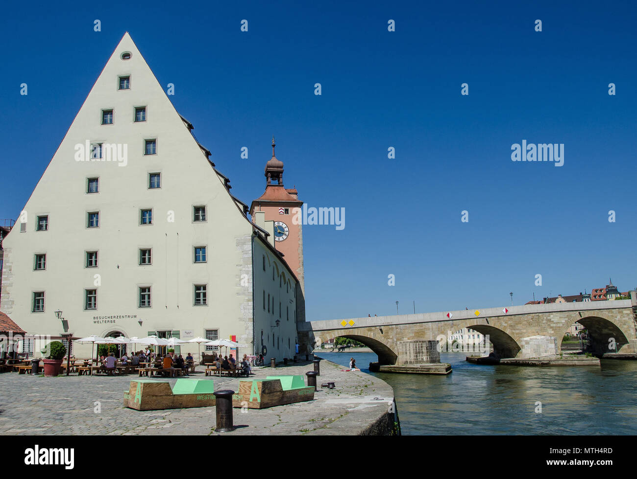 Regensburg a medieval town with a 2000 year old history hi-res stock ...