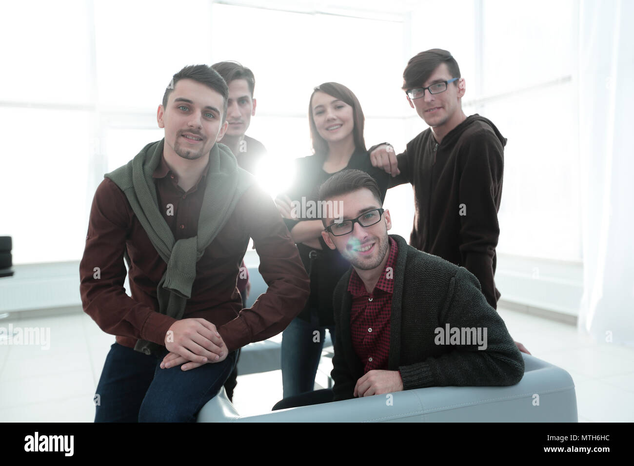 closeup portrait of successful business team Stock Photo - Alamy