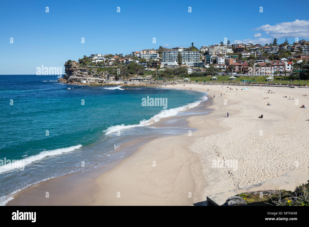 Swimming and surfing at Bronte beach in Sydney, NSW, Australia Stock ...