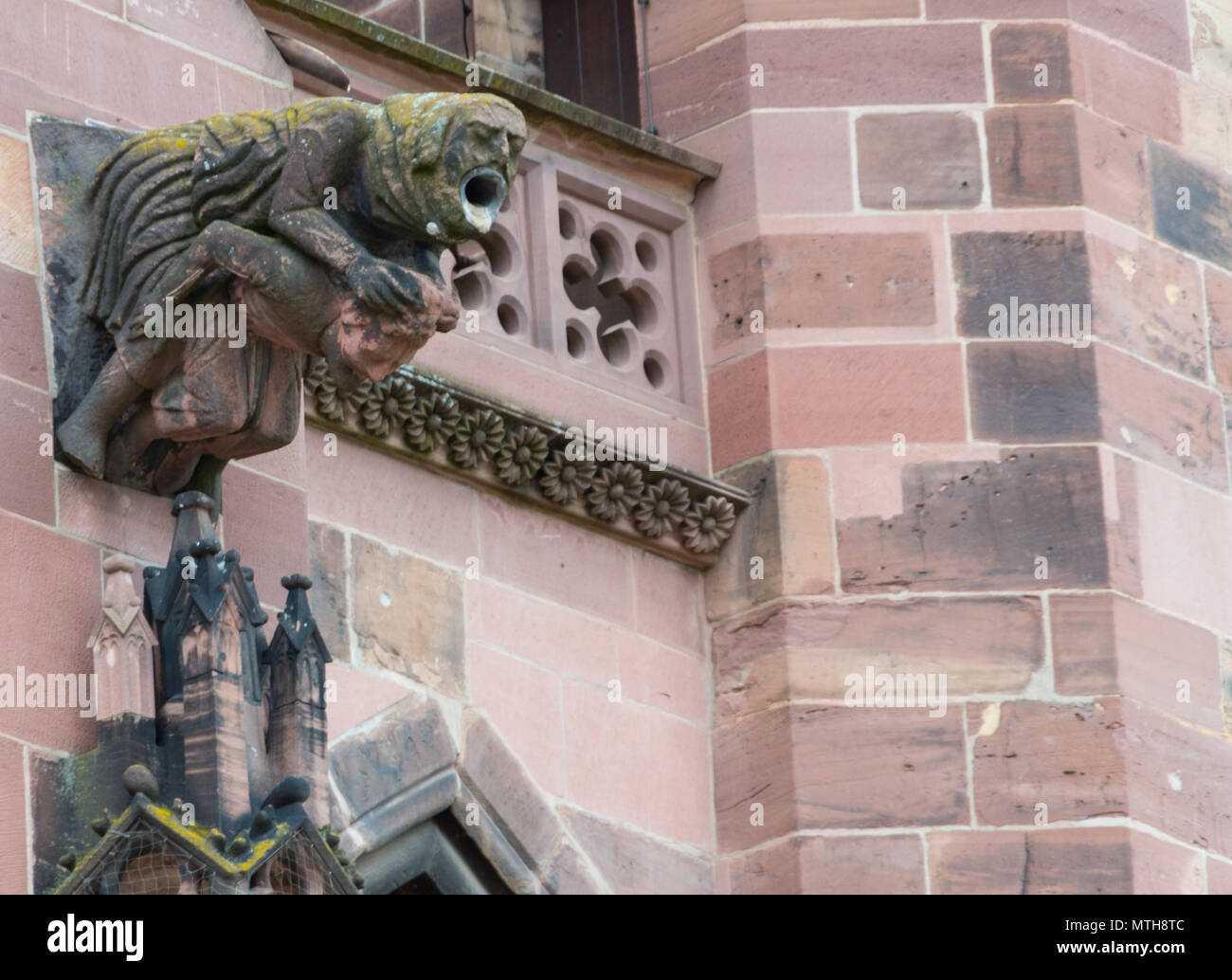 Gargoyles on freiburg cathedral freiburg hi-res stock photography and ...