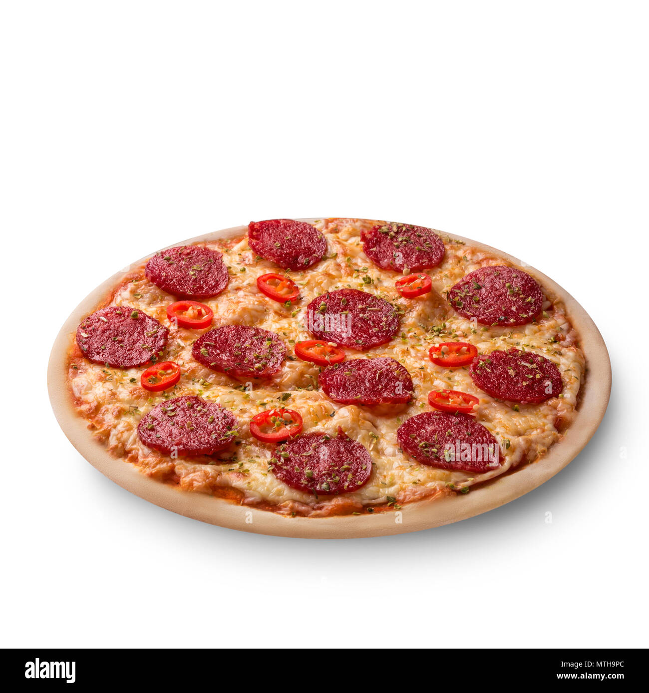 Thinly sliced pepperoni is a popular pizza topping in American-style ...