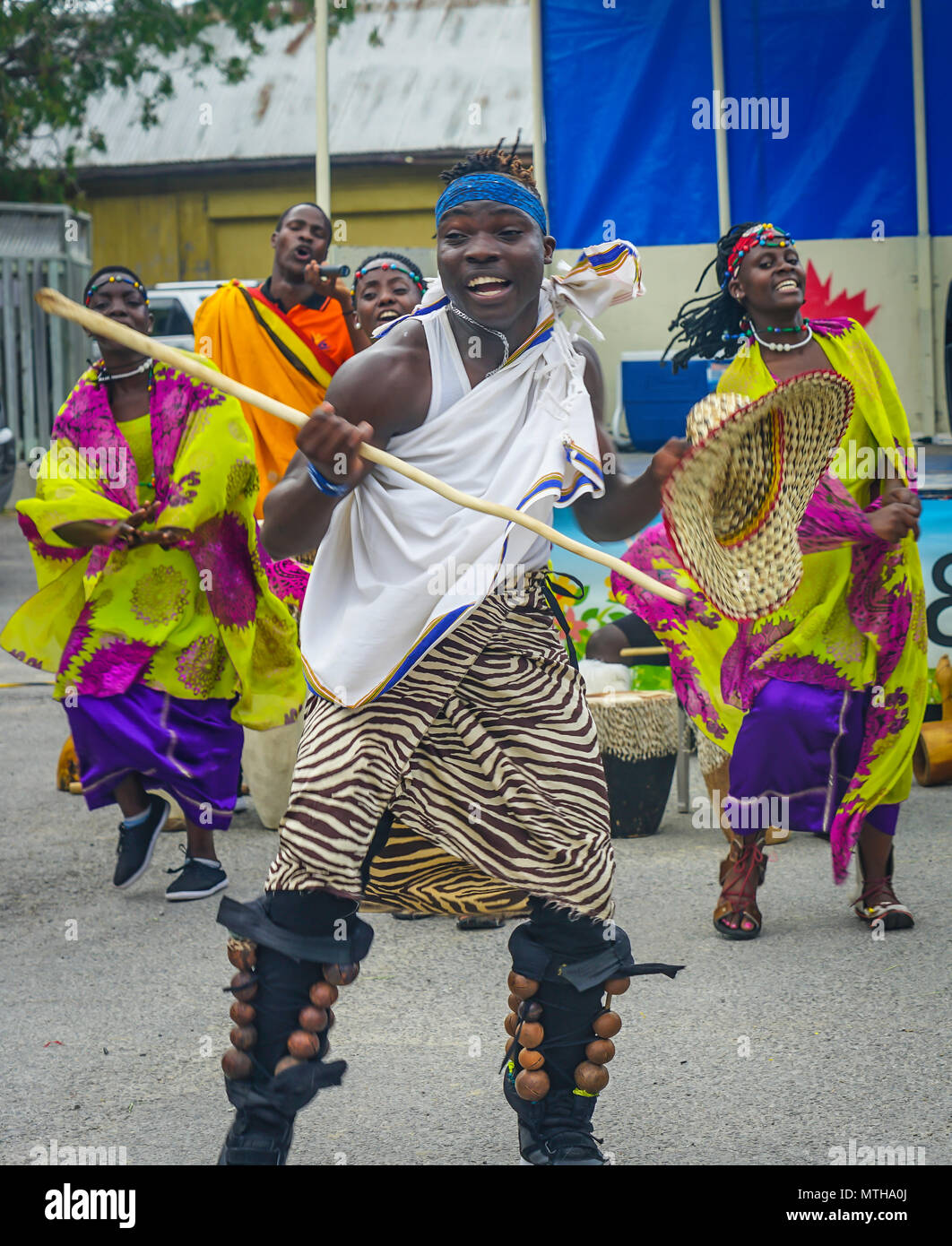 African Dancers and Singers from Uganda called "Neema Choir Stock Photo ...