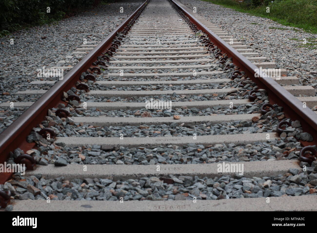 Rail track bed hi-res stock photography and images - Alamy