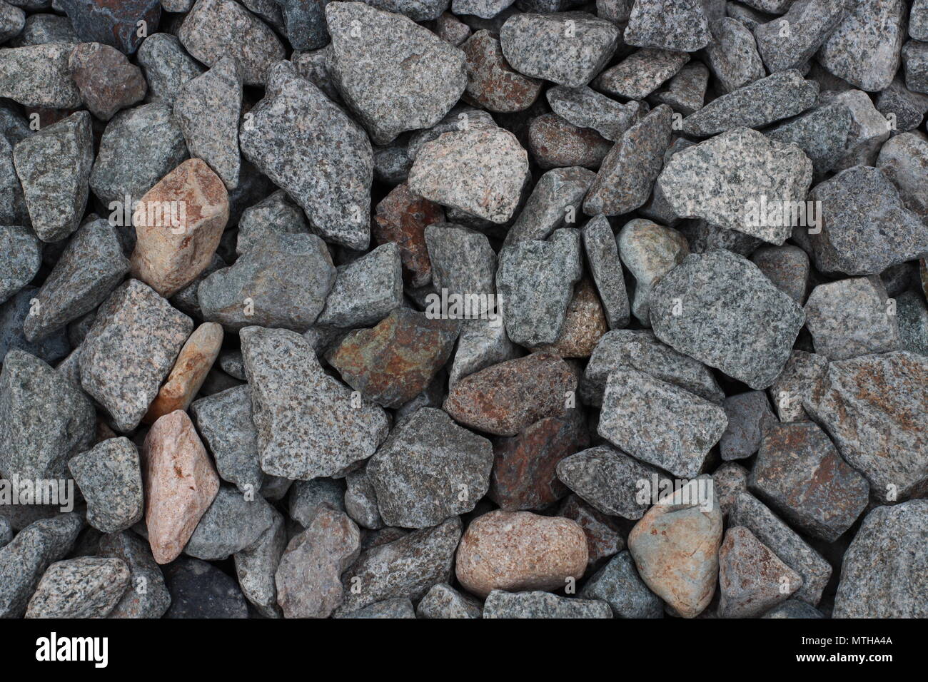 Gravel Landscaping rocks Stock Photo - Alamy