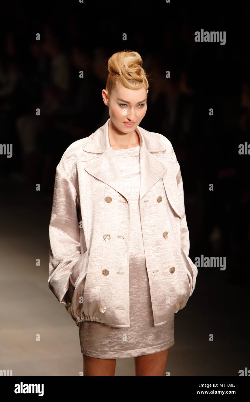 UK Fashion - Model on the runway during the Paul Costelloe Spring ...