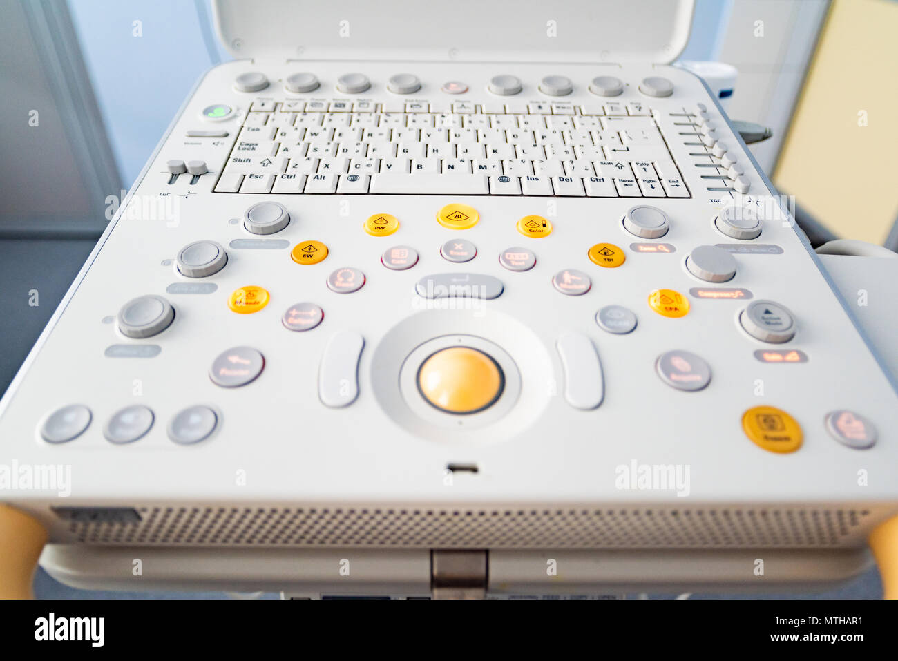 Modern ultrasonic device with sensors Stock Photo - Alamy