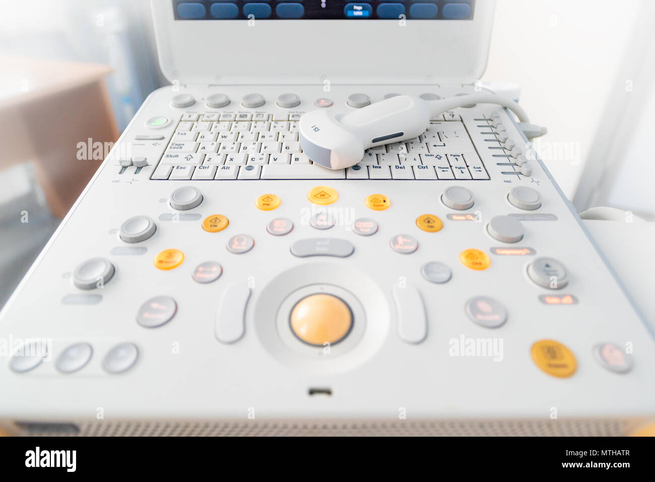 Modern ultrasonic device with sensors Stock Photo - Alamy