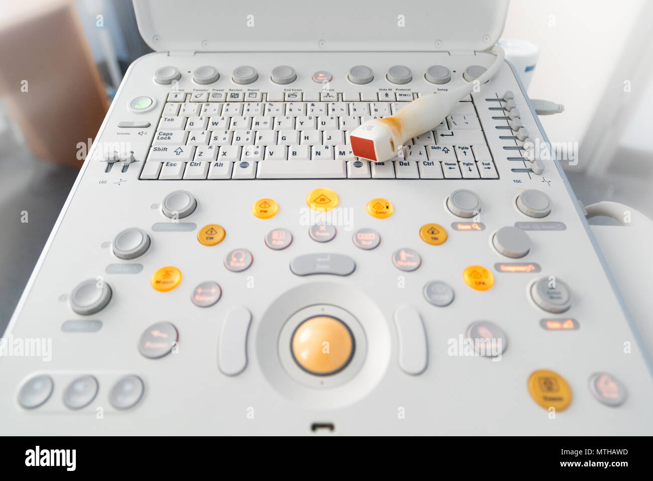 Modern ultrasonic device with sensors Stock Photo - Alamy