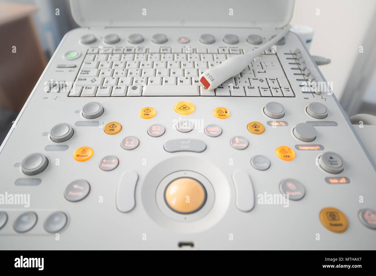 Modern ultrasonic device with sensors Stock Photo - Alamy