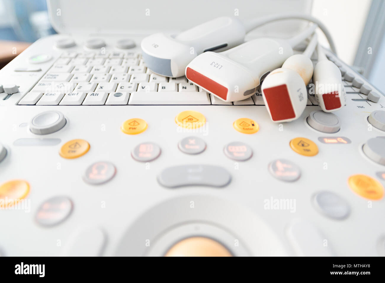 Modern ultrasonic device with sensors Stock Photo - Alamy