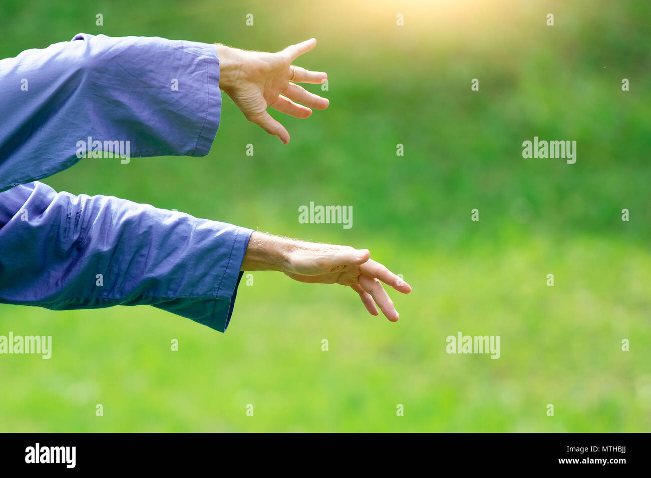 Hands in the Chinese martial art Tai Chi Chuan Stock Photo - Alamy