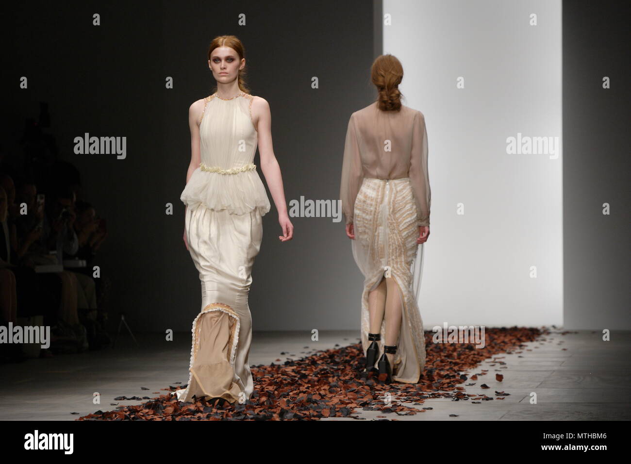 UK Fashion - Model on the runway during the Bora Aksu Spring Summer ...
