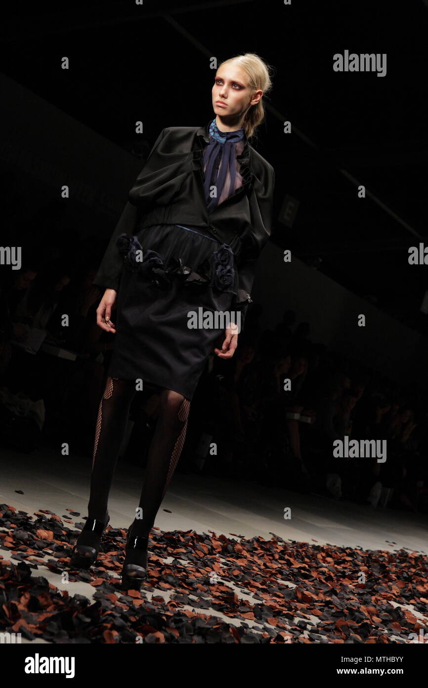 UK Fashion - Model on the runway during the Bora Aksu Spring Summer ...