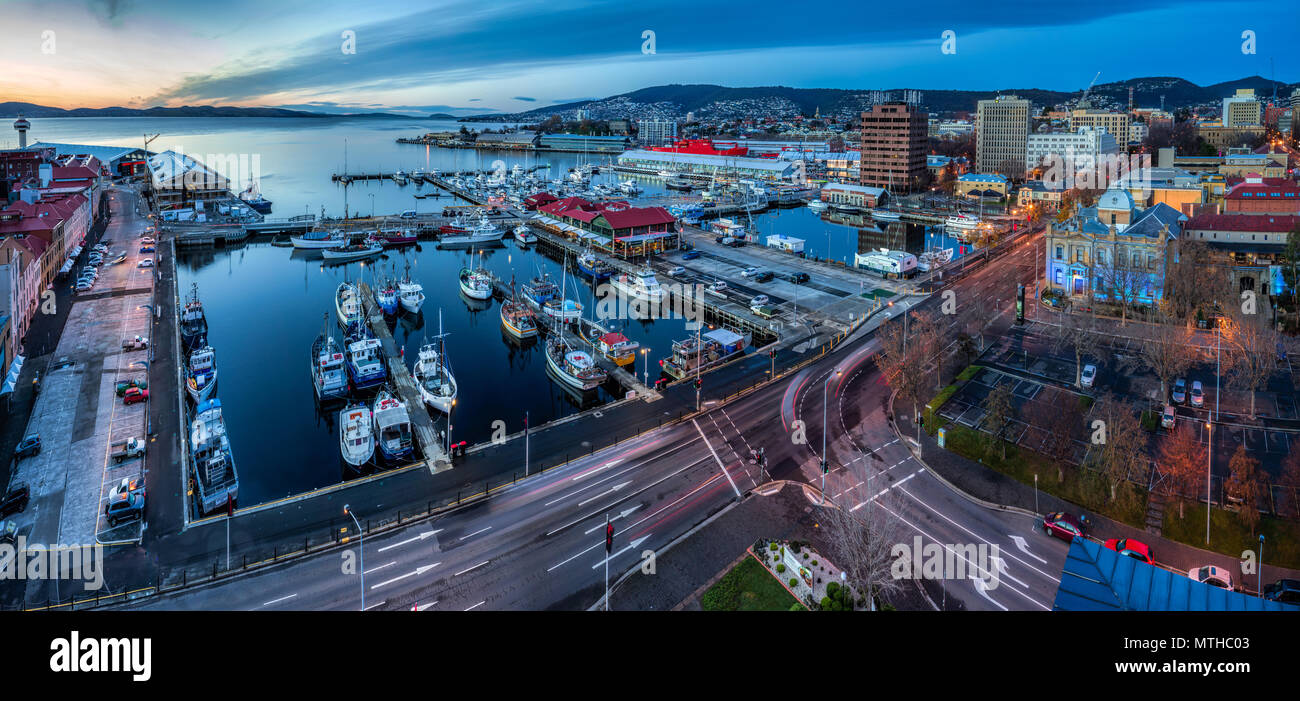 Hobart tasmania aerial hi-res stock photography and images - Alamy