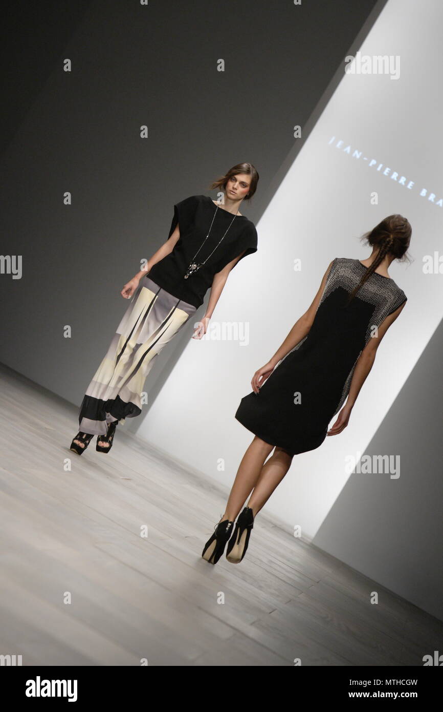 UK Fashion - Model on the runway during the Jean-Pierre Braganza Spring ...