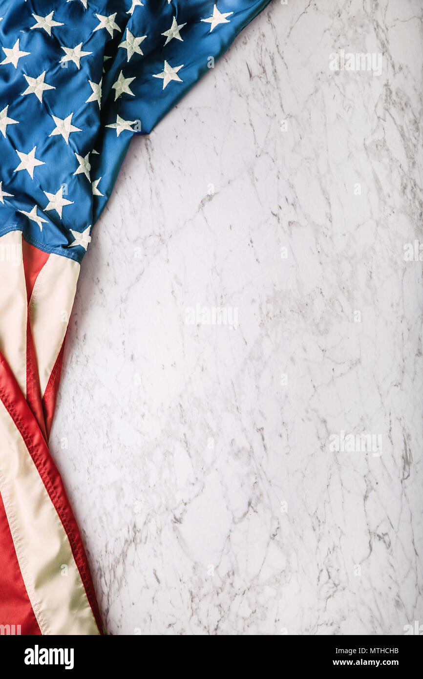 American flag waving on top hi-res stock photography and images - Alamy