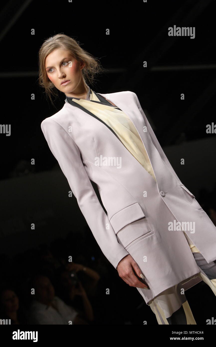 UK Fashion - Model on the runway during the Jean-Pierre Braganza Spring ...