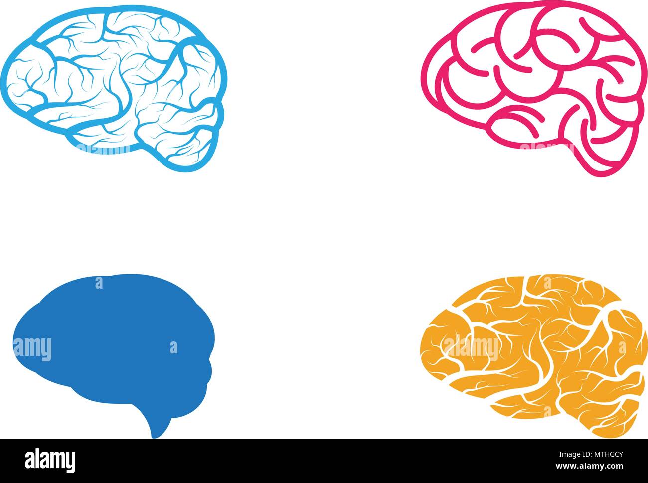 Health Brain vector illustration icon template design Stock Vector ...