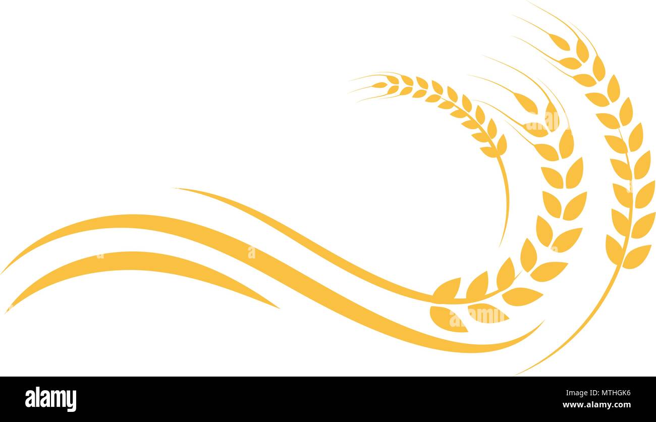 Agriculture wheat Logo Template vector icon design Stock Vector Image ...