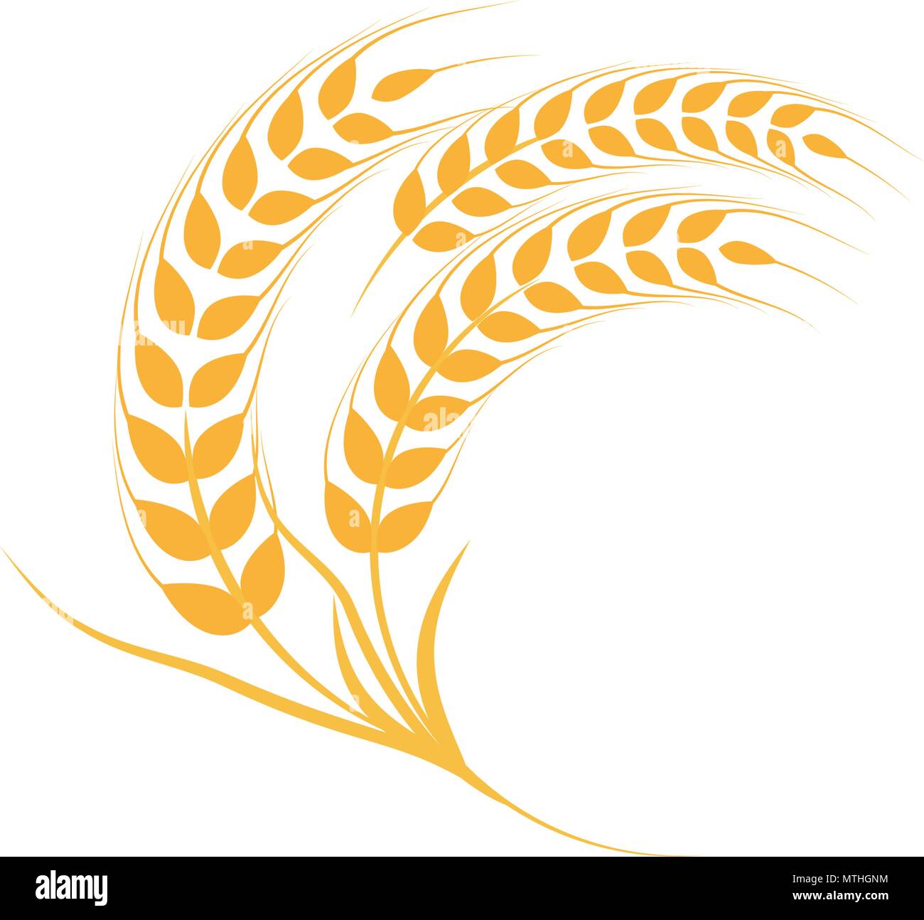 Agriculture wheat Logo Template vector icon design Stock Vector Image ...