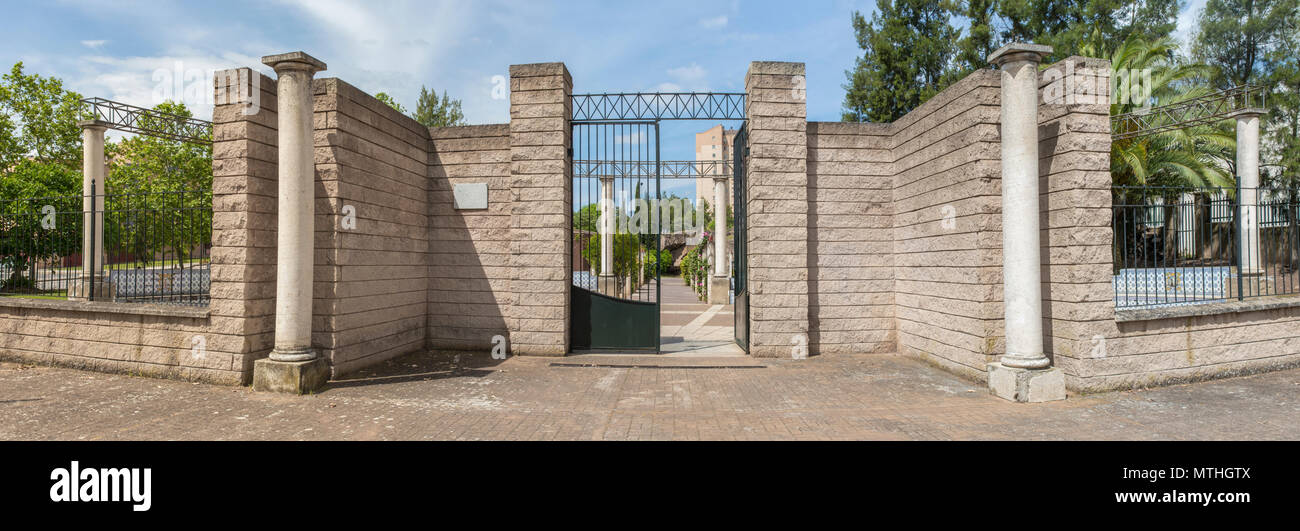 Maltravieso Cave Park at Caceres City. Famous location with ...