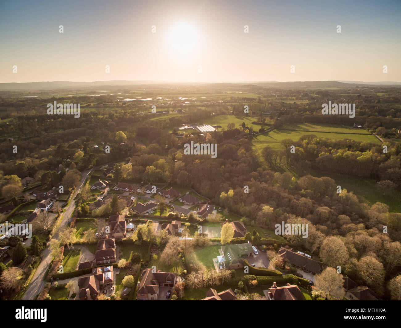 Uk Woodland Aerial Town High Resolution Stock Photography and Images ...