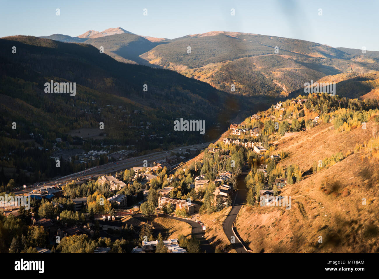 Sunset Over Ski Resort High Resolution Stock Photography and Images - Alamy