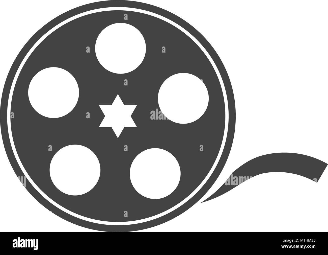 abstract film icon vector illustration template design Stock Vector ...