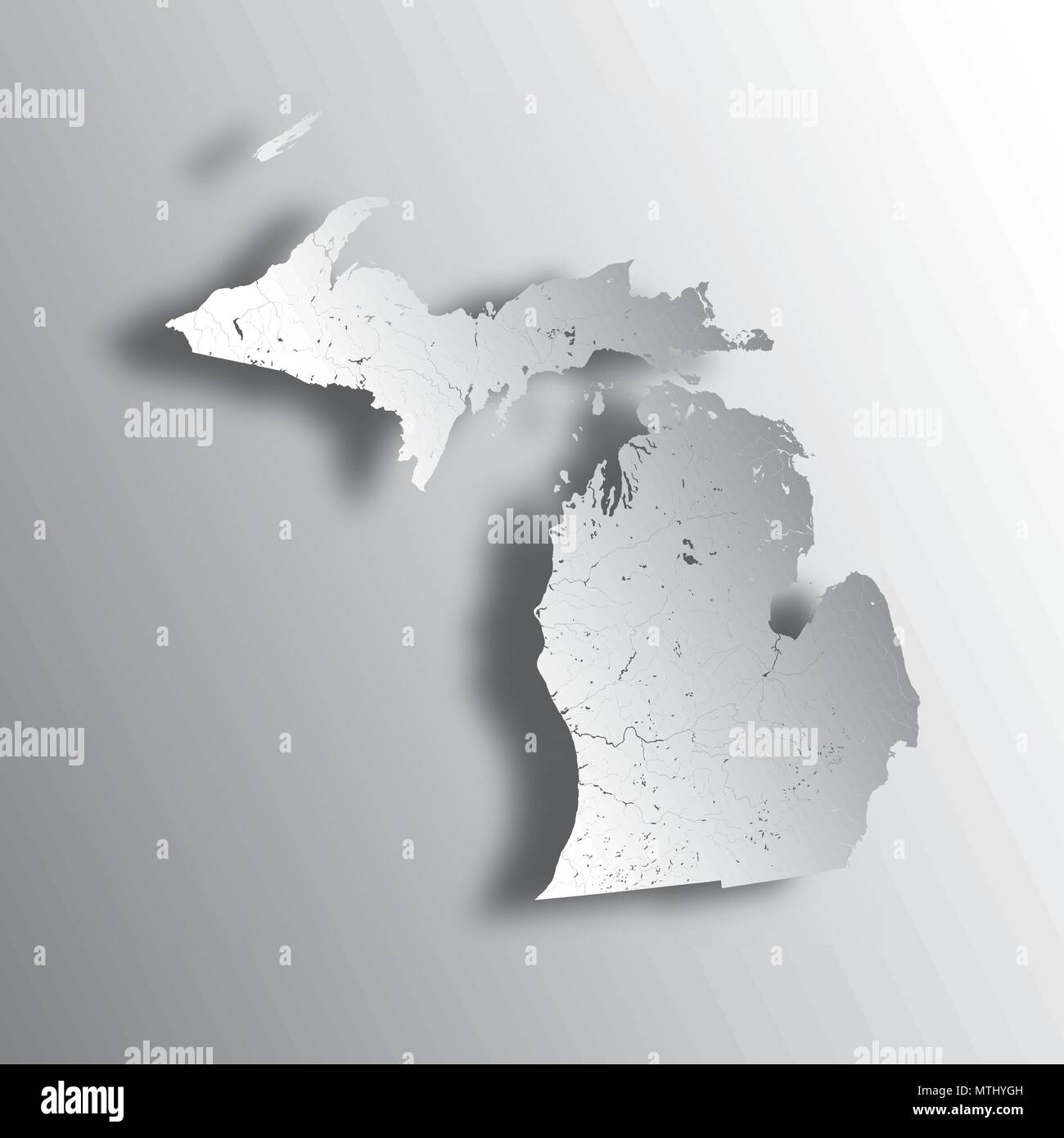 Kalamazoo map Stock Vector Images - Alamy