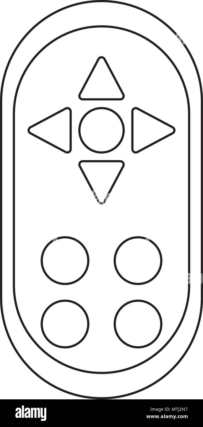 remote control icon over white background, vector illustration Stock ...