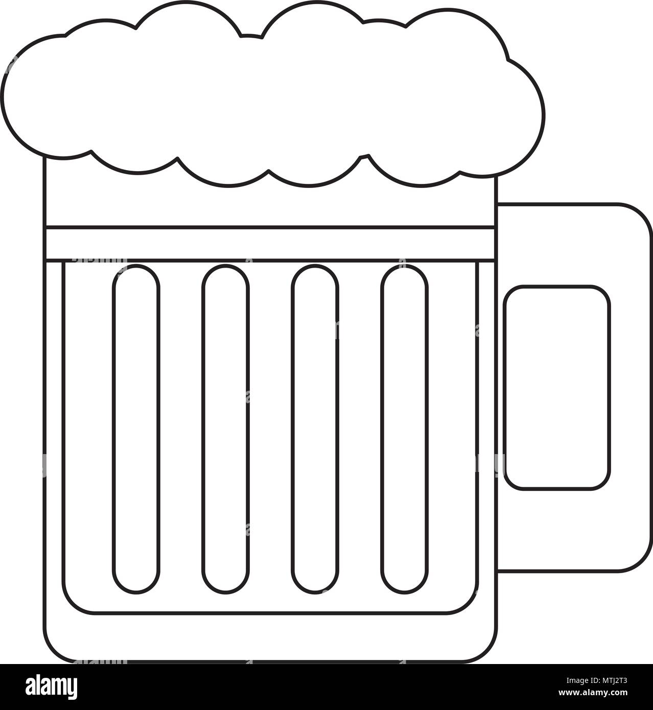 beer mug icon over white background, vector illustration Stock Vector ...