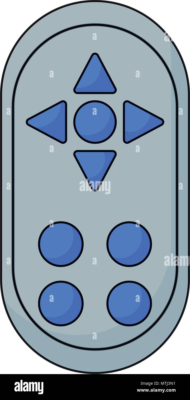 remote control icon over white background, vector illustration Stock ...