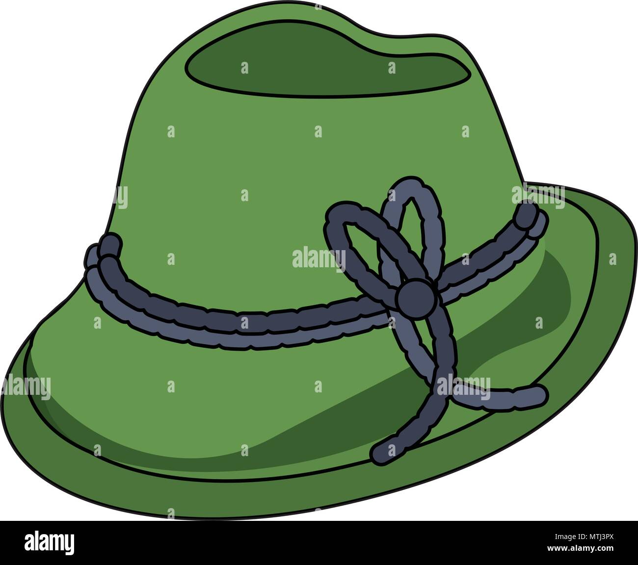 german alpine hat over white background, vector illustration Stock ...