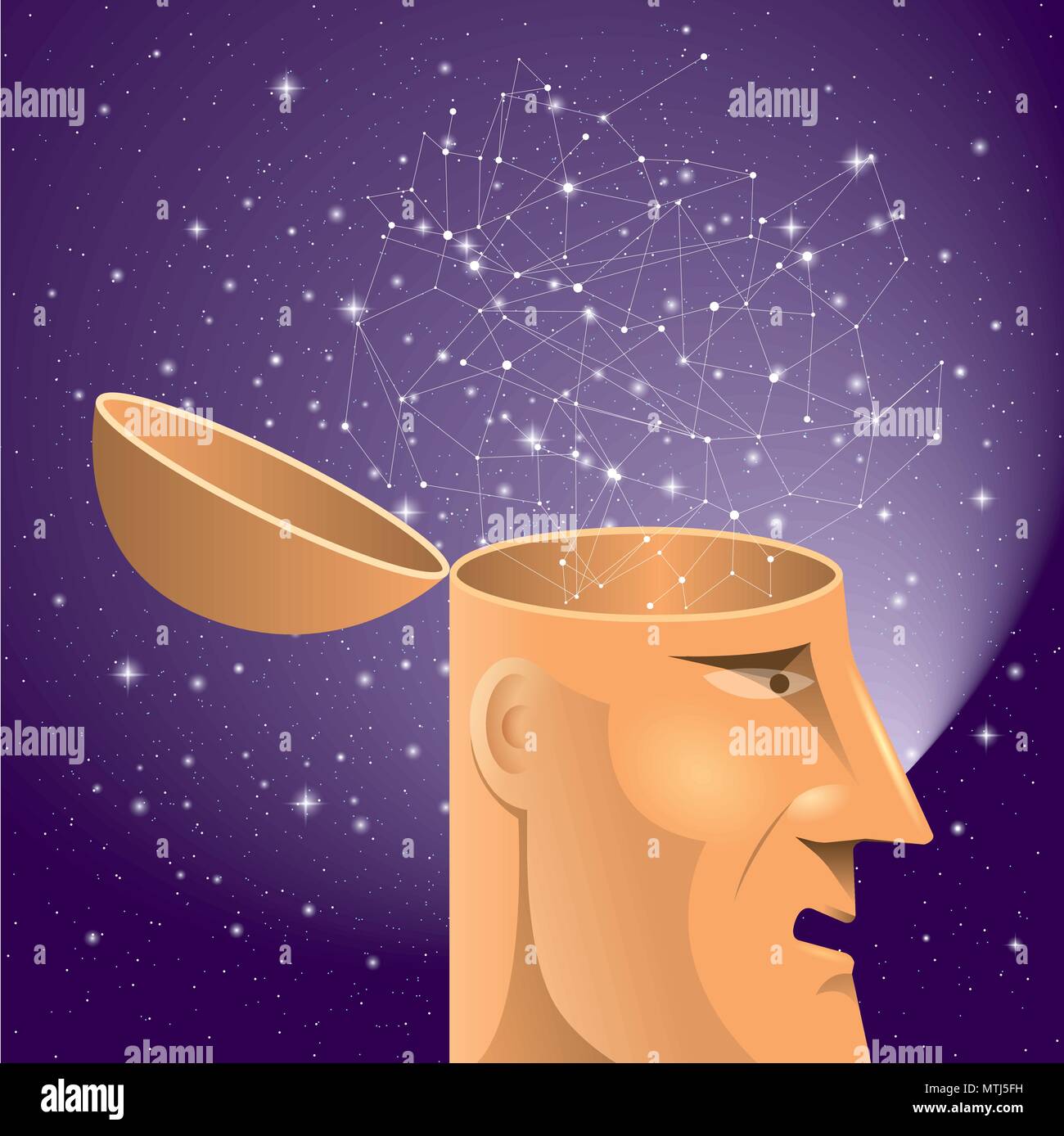 Concept artificial intelligence global Stock Vector Images - Alamy