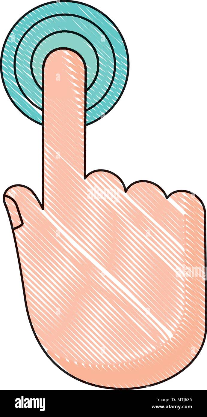 Human hands touching with fingers Stock Vector Images - Alamy