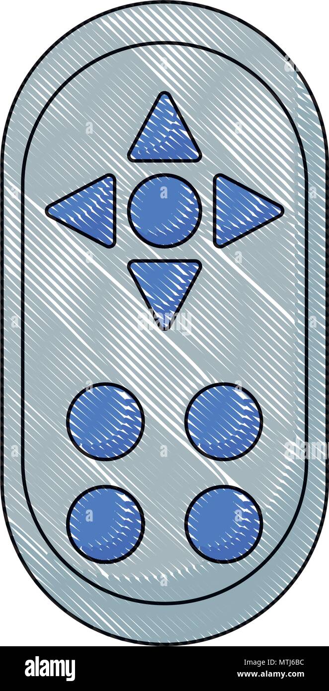 remote control icon over white background, vector illustration Stock ...