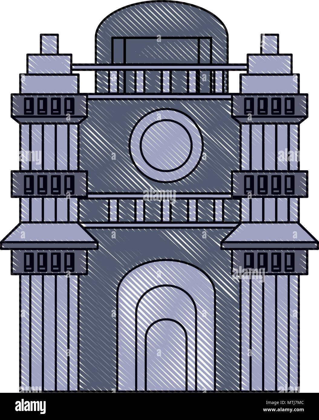 Berlin Cathedral icon over white background, vector illustration Stock ...