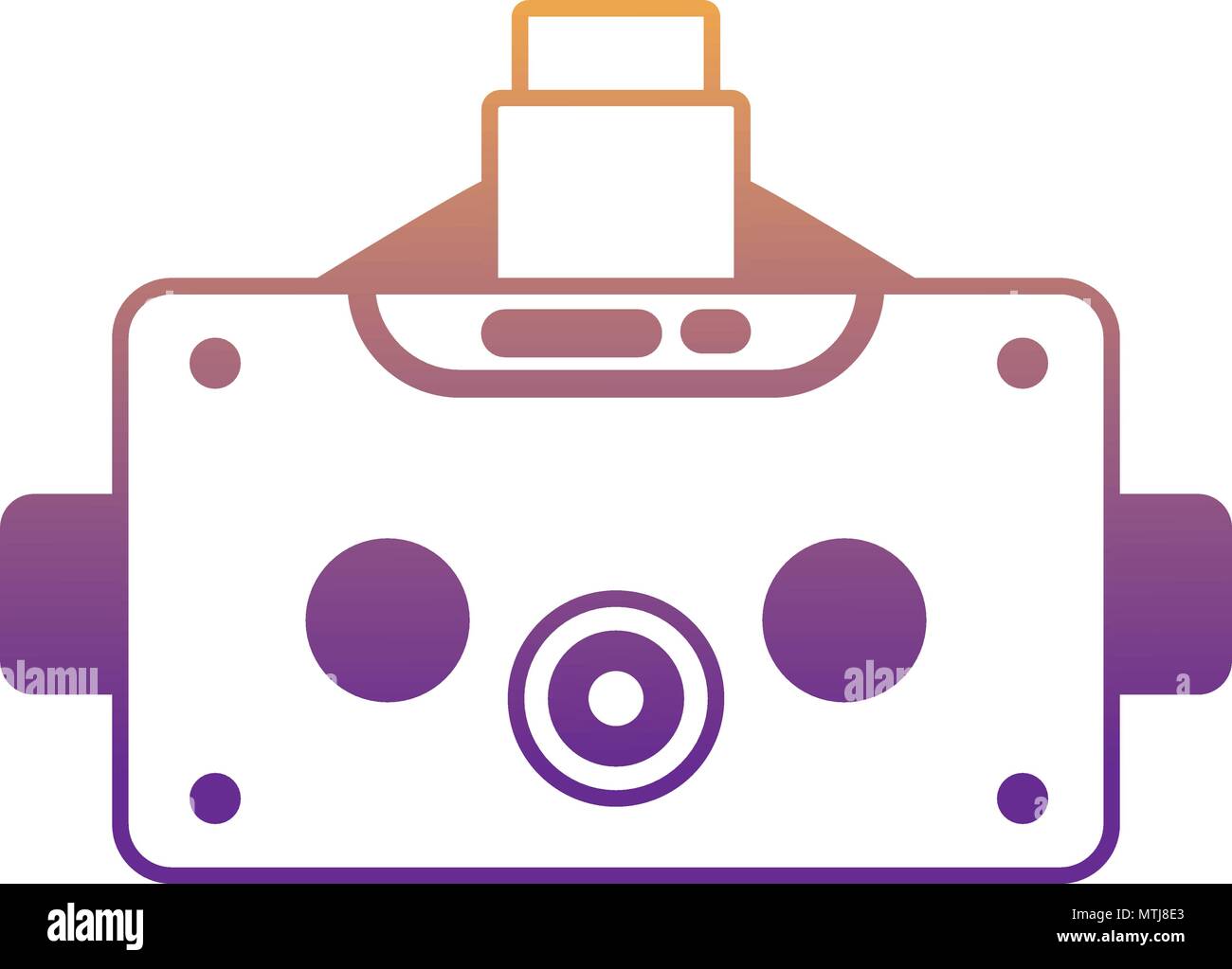 vr headset icon over white background, vector illustration Stock Vector ...