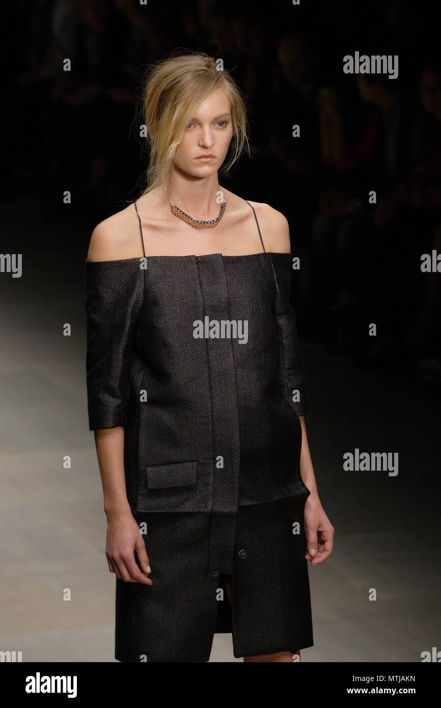 UK Fashion - Model on the runway during the Ann-Sofie Back Atelje ...