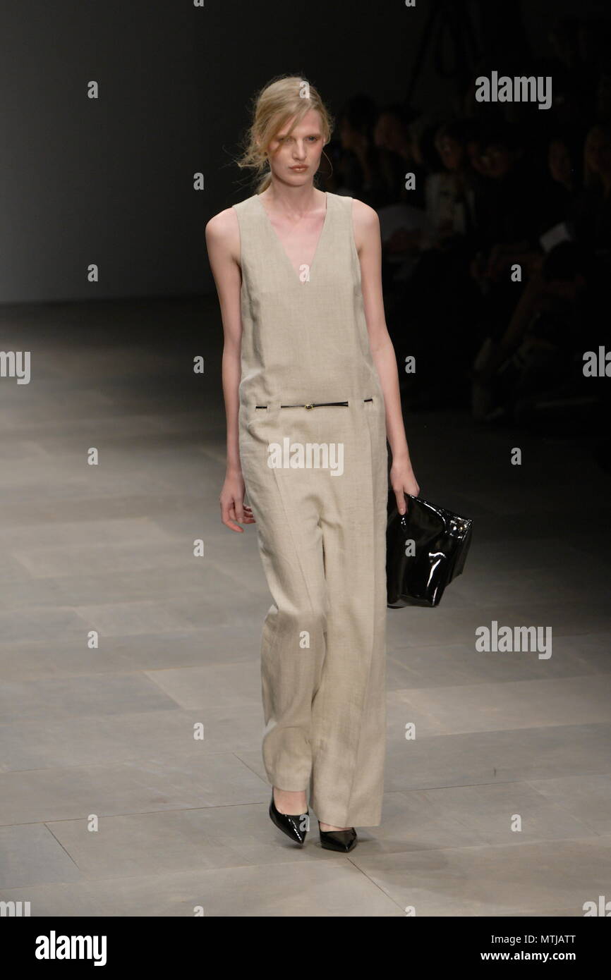 UK Fashion - Model on the runway during the Ann-Sofie Back Atelje ...