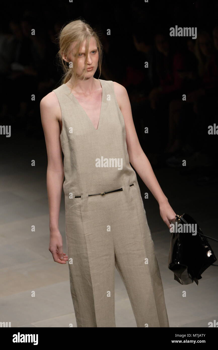 UK Fashion - Model on the runway during the Ann-Sofie Back Atelje ...