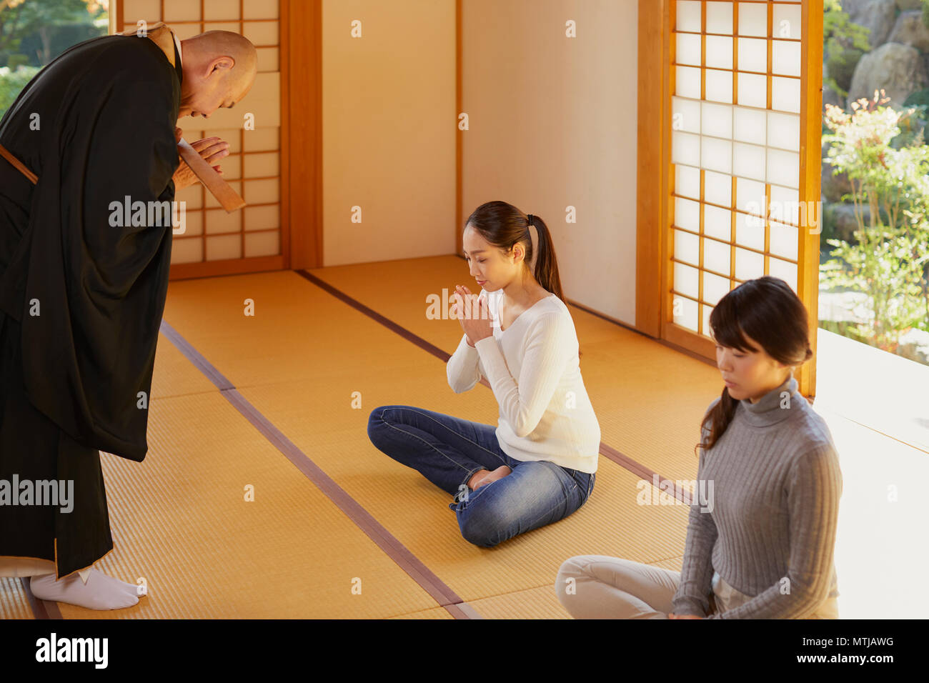 Japan monk door hi-res stock photography and images - Alamy