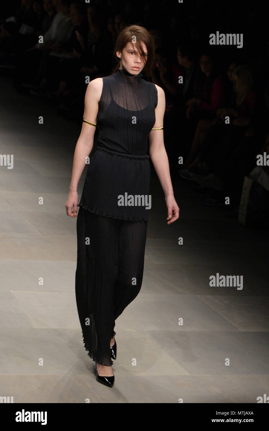 UK Fashion - Model on the runway during the Ann-Sofie Back Atelje ...