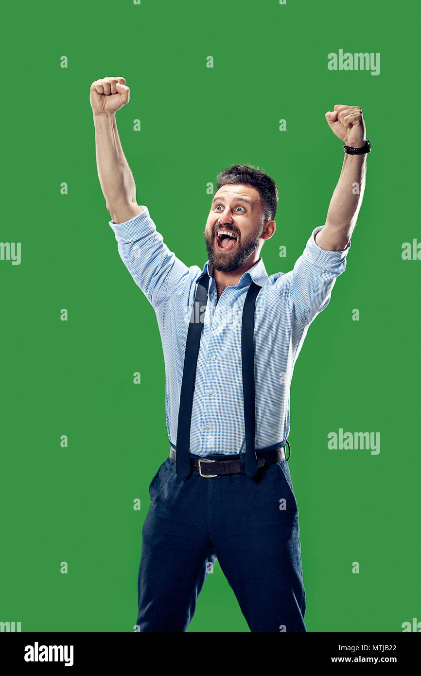 Winning success man happy ecstatic celebrating being a winner. Dynamic ...