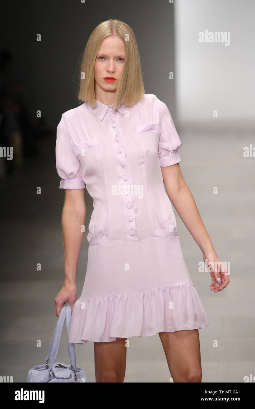 UK Fashion - Model on the runway for the PPQ Spring Summer collection ...