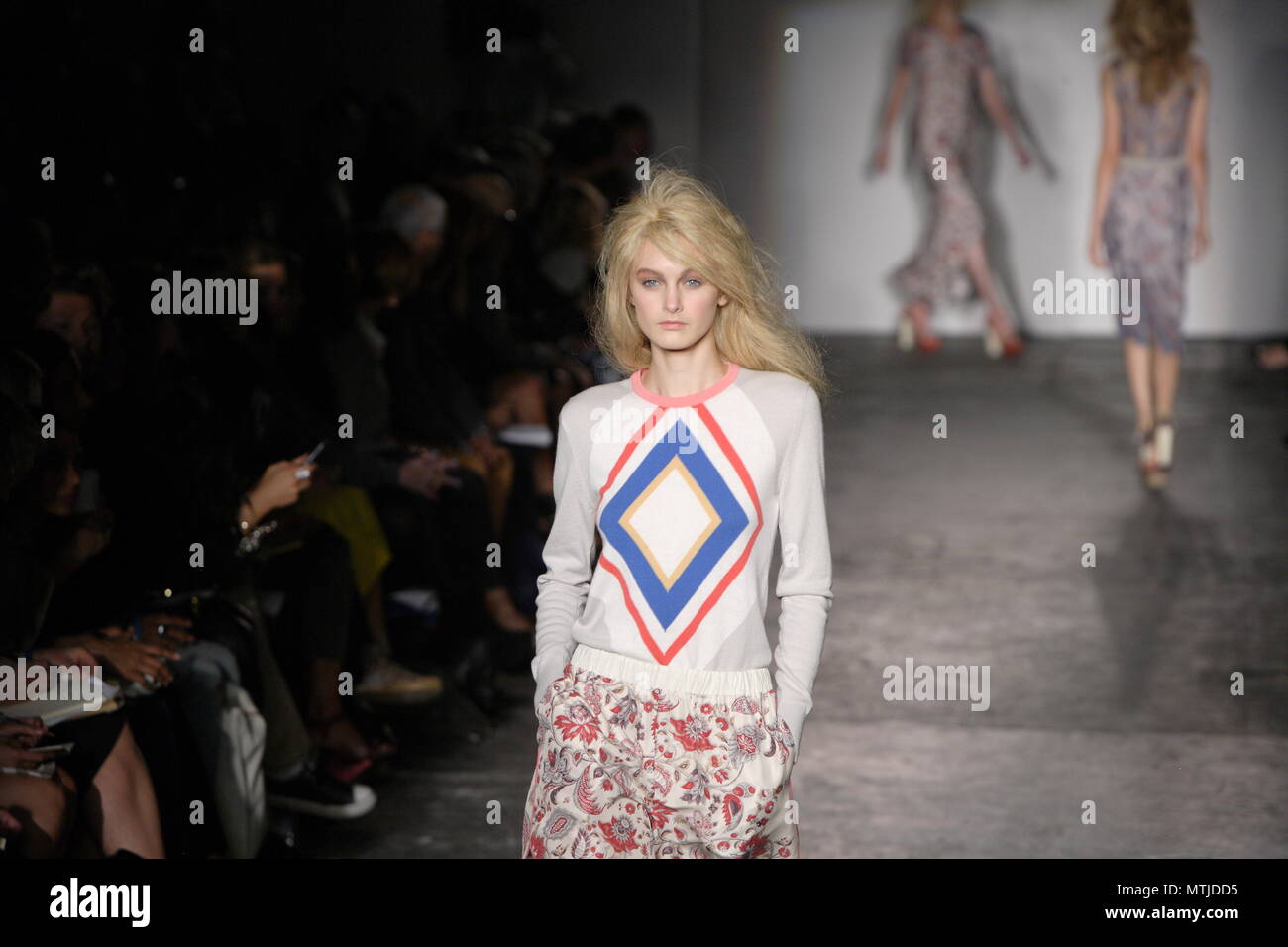 UK Fashion - Model on the runway for the Clements Ribeiro Spring Summer ...