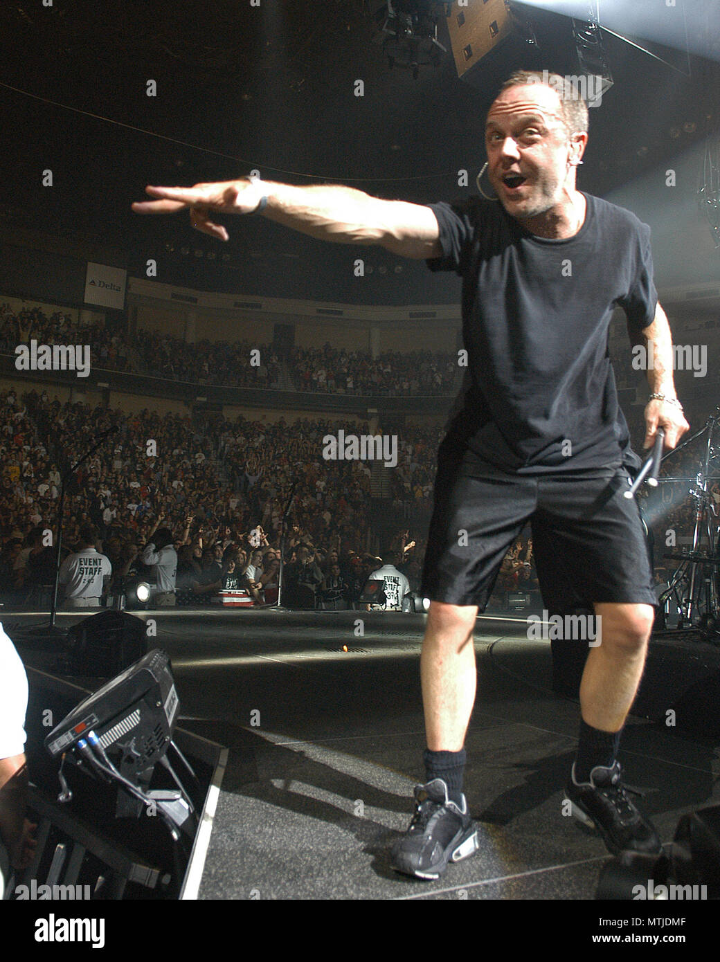 DULUTH, GA - November 13: Lars Ulrich of Metallica performs at Gwinnett ...