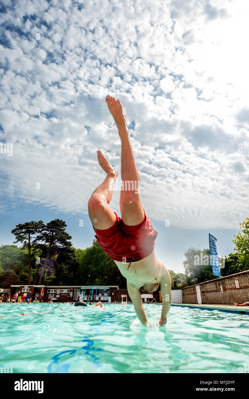Pell's Pool in Lewes, East Sussex, the oldest documented freshwater ...