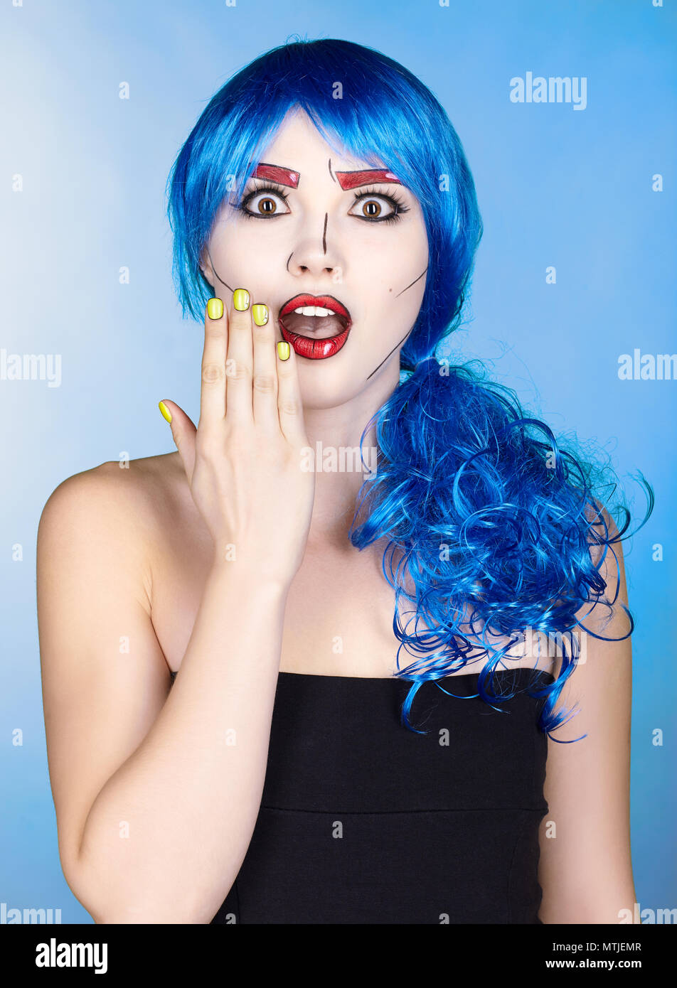 Woman haircut shock hi-res stock photography and images - Alamy