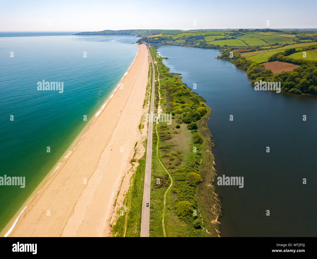 Aerial devon coastline uk hi-res stock photography and images - Alamy